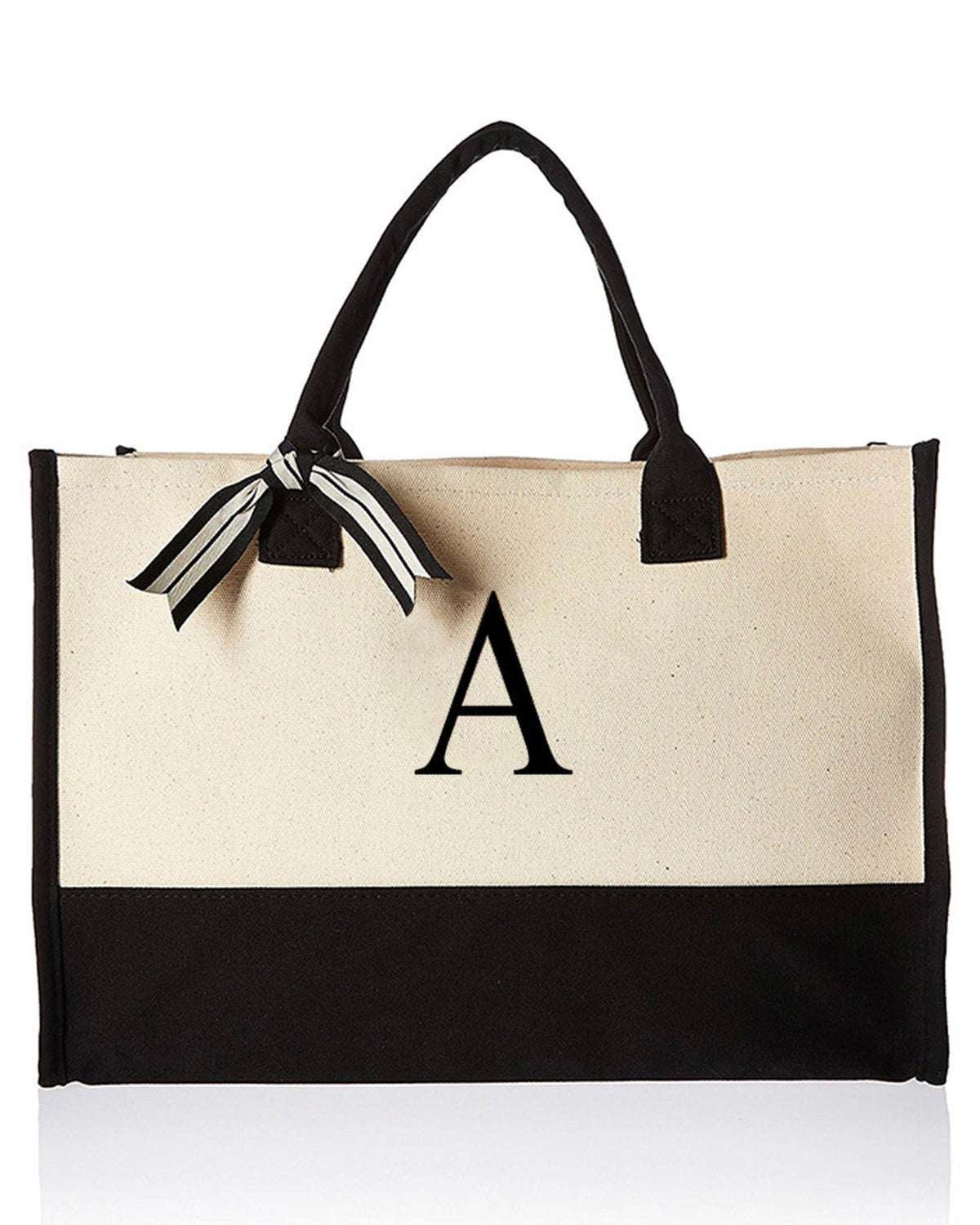 26 Letters Initial Canvas Tote Bag | Farmhouse Is My Style