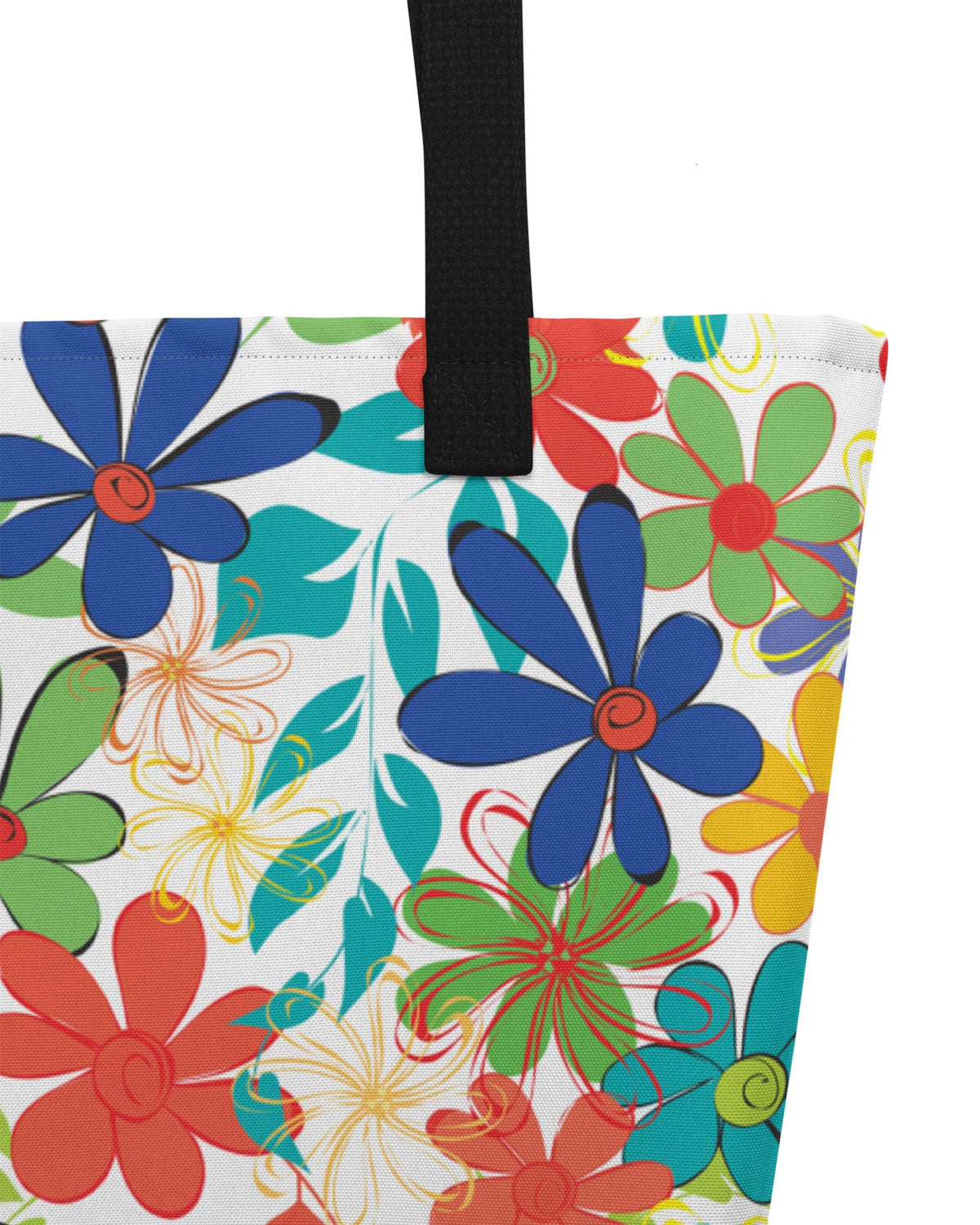 Abstract Floralista Open Tote Bag | Farmhouse Is My Style