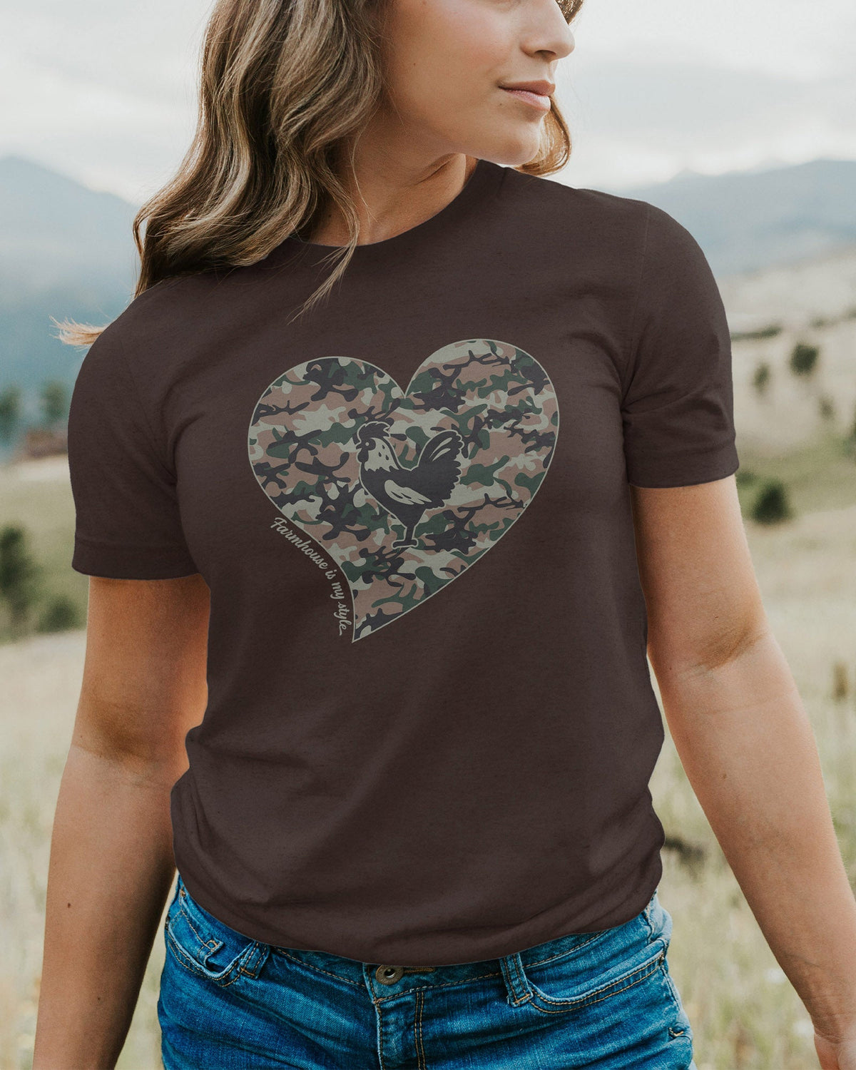 Camo Chic Rooster Tee T-Shirt | Farmhouse Is My Style