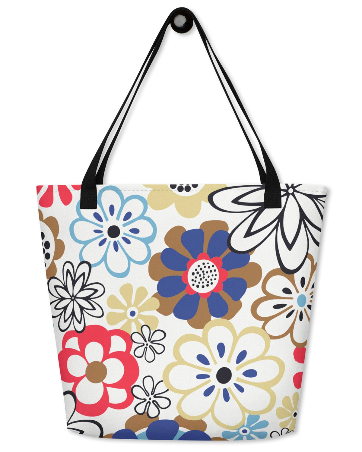 Abstract Floral Open Tote Bag | Farmhouse Is My Style