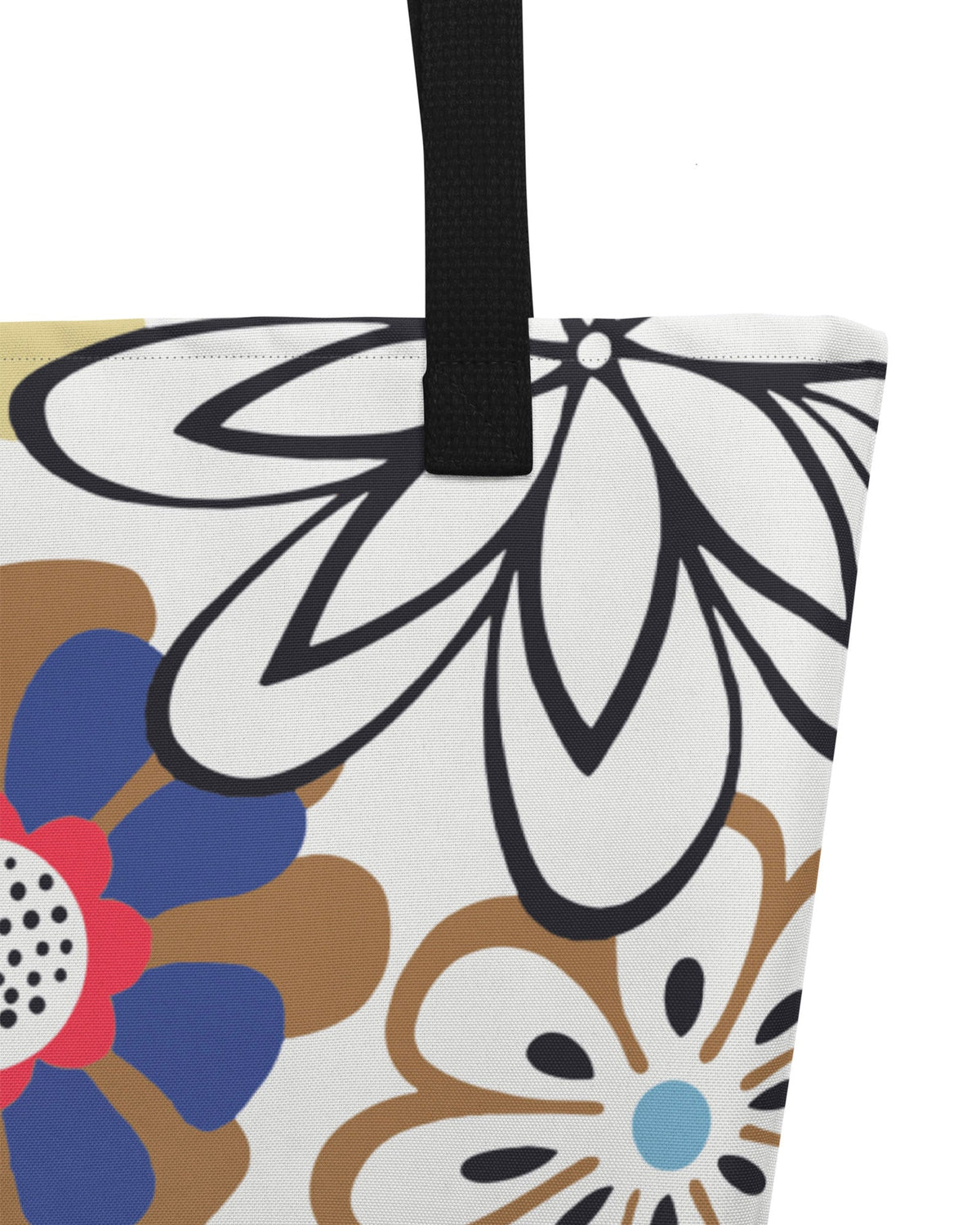 Abstract Floral Open Tote Bag | Farmhouse Is My Style