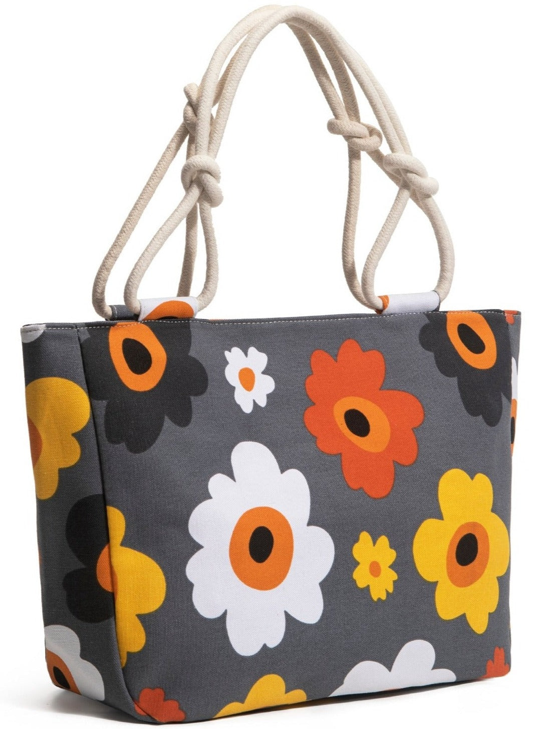 Summer Blooms Handbag Canvas Hand Bag Tote Purse | Farmhouse Is My Style